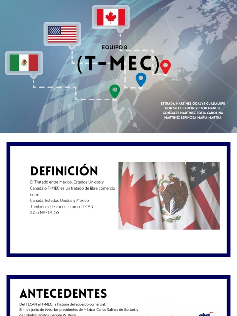 Evolución del TLCAN al T-MEC | PDF | Tratado de Libre Comercio Norteamericano | Relaciones ...
