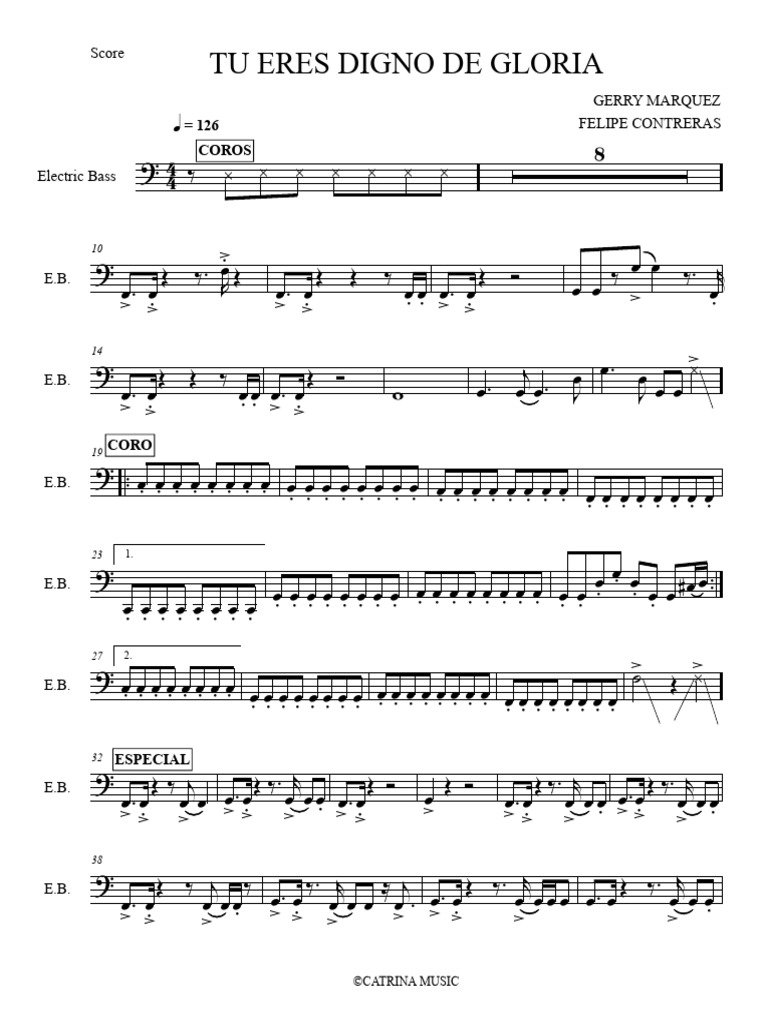 Tu Eres Digno de Gloria. Gerry Marquez. | PDF