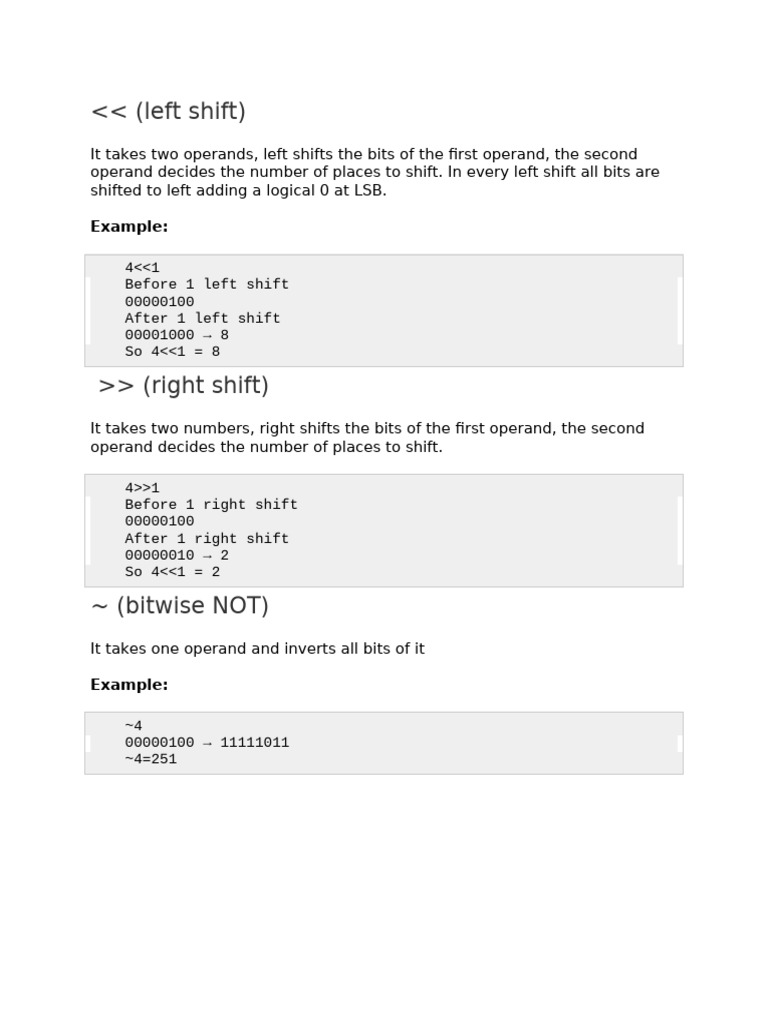 Shift Operator | PDF
