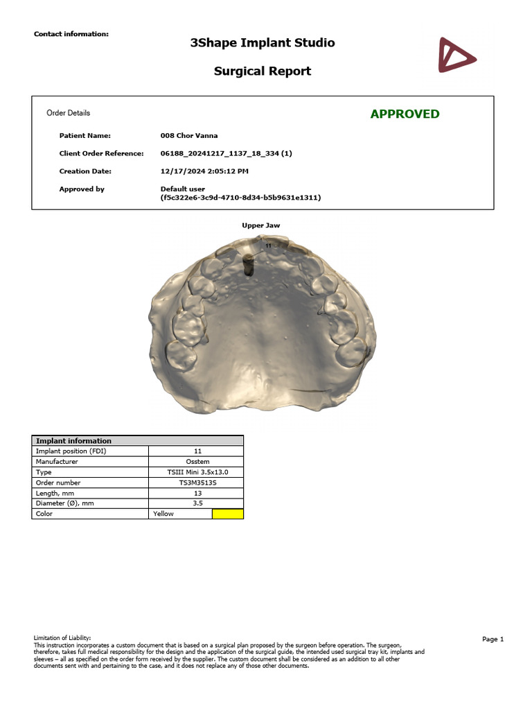 Surgical report (6) | PDF | Surgery