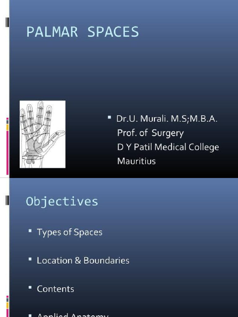 Spaces and Bursae of Hand | PDF