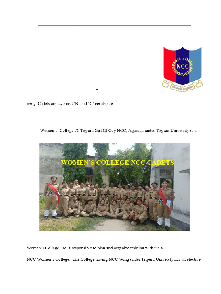 Importance of NCC and Benefits of NCC Certificates | PDF | Military ...