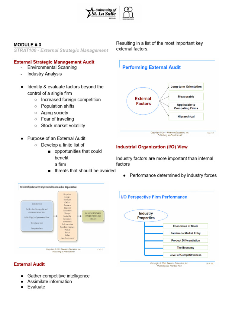 Module 3 - External Strategic Management | PDF | Strategic Management ...