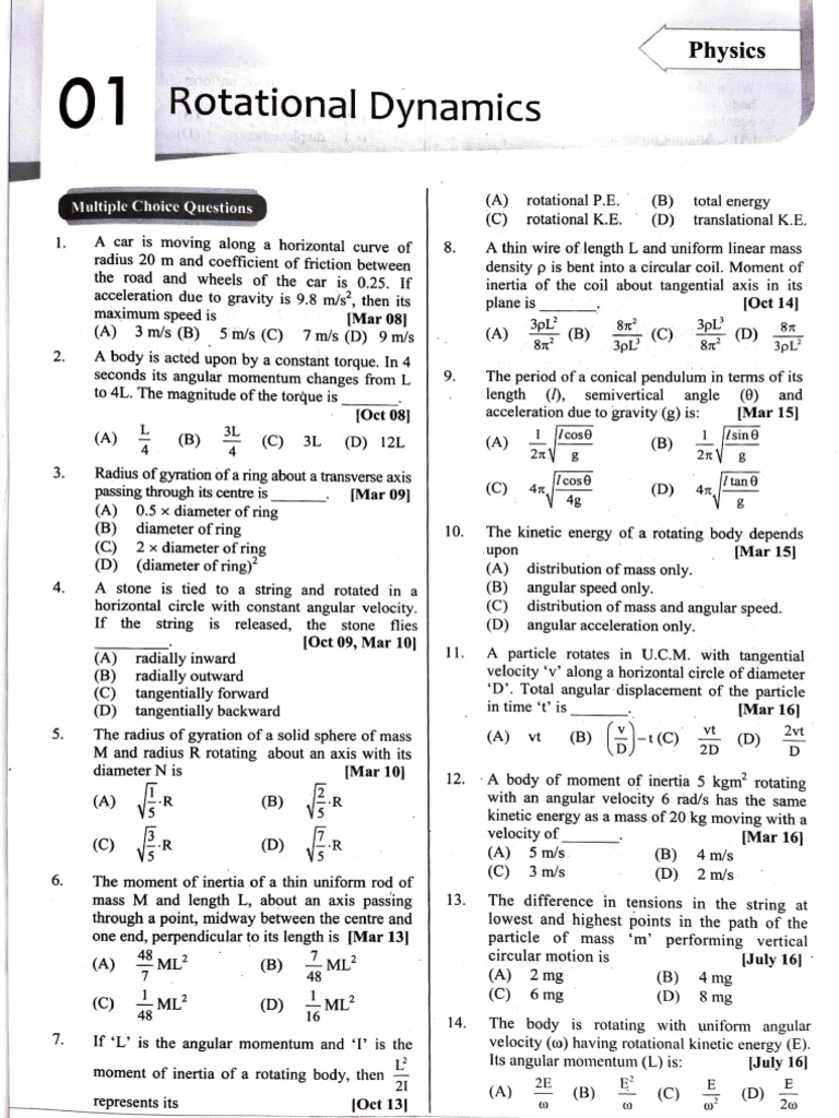 Board Questions (Chap-1 To 7) (Phy) | PDF