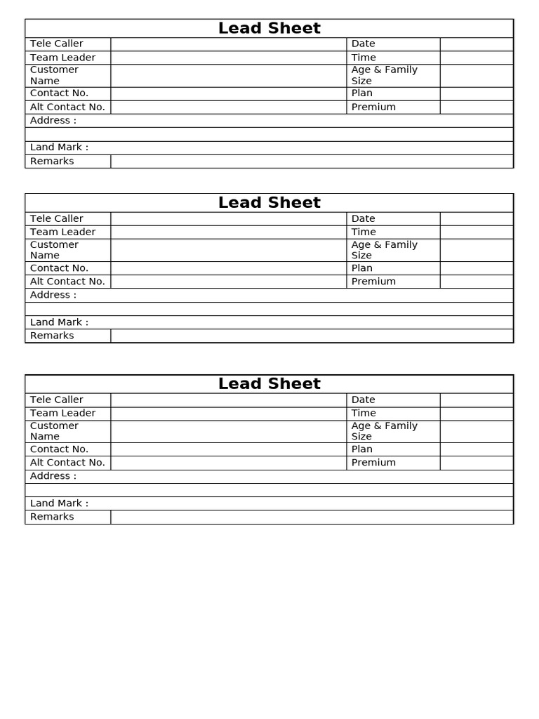 Lead Sheet | PDF
