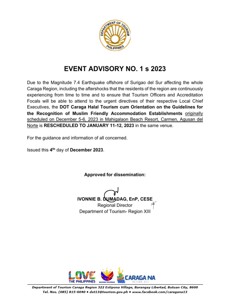 EVENT ADVISORY NO.1 S 2023 A | PDF