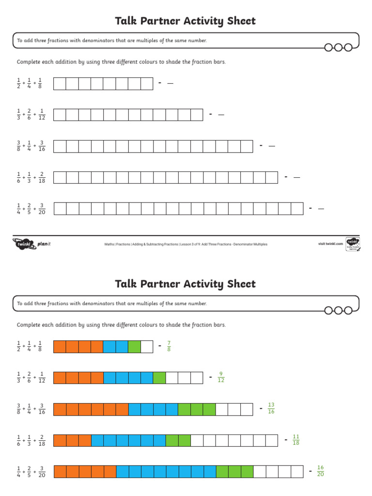 Talk Partner Activity Sheet | PDF | Mathematical Objects | Algebra