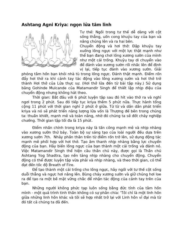Kundalini - Ashtang Agni Kriya | PDF