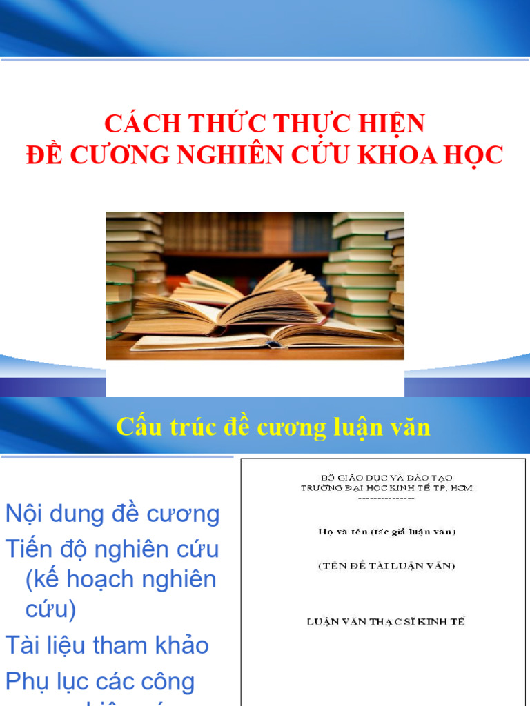 Cách thức thực hiện Đề Cương NCKH | PDF