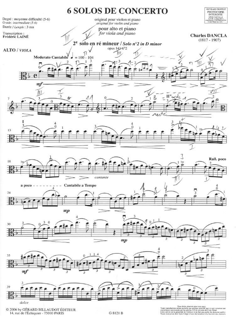 Dancla Solo n.2 en Ré M | PDF