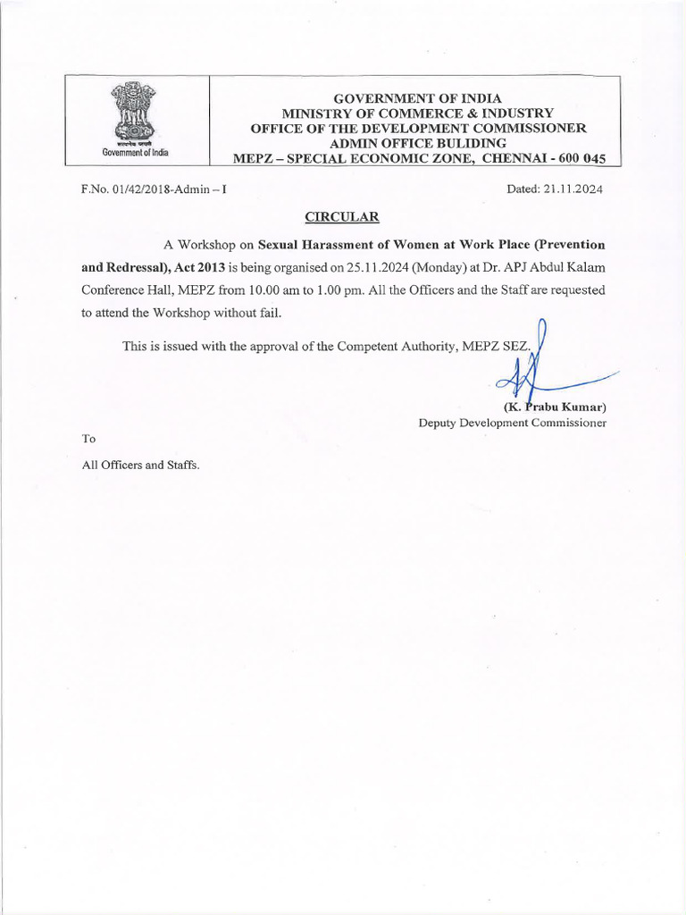 Circular dated 21.11.2024 | PDF