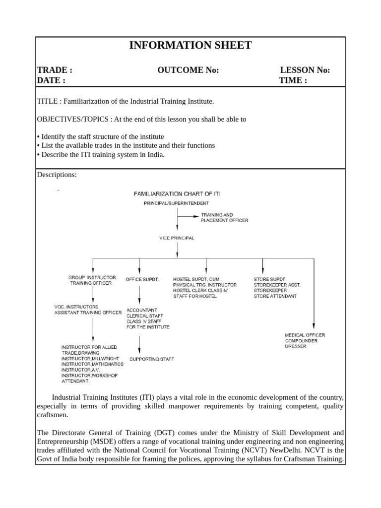 Information Sheet Organization | PDF