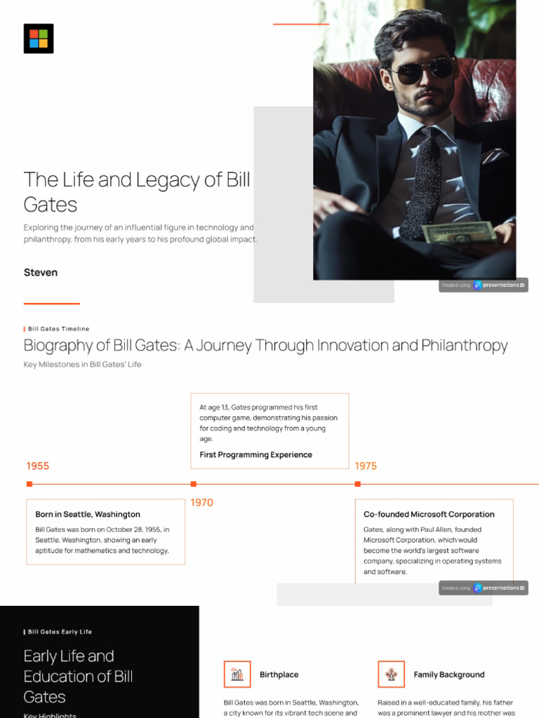 Biography of Bill Gates | PDF