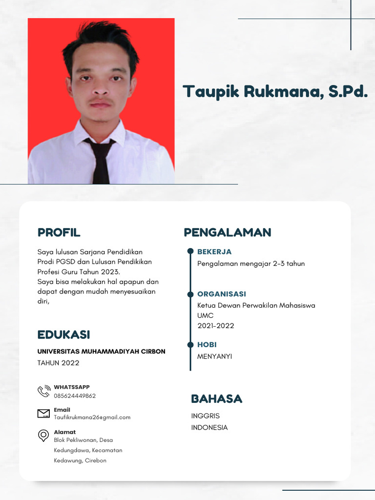 cv taufik | PDF