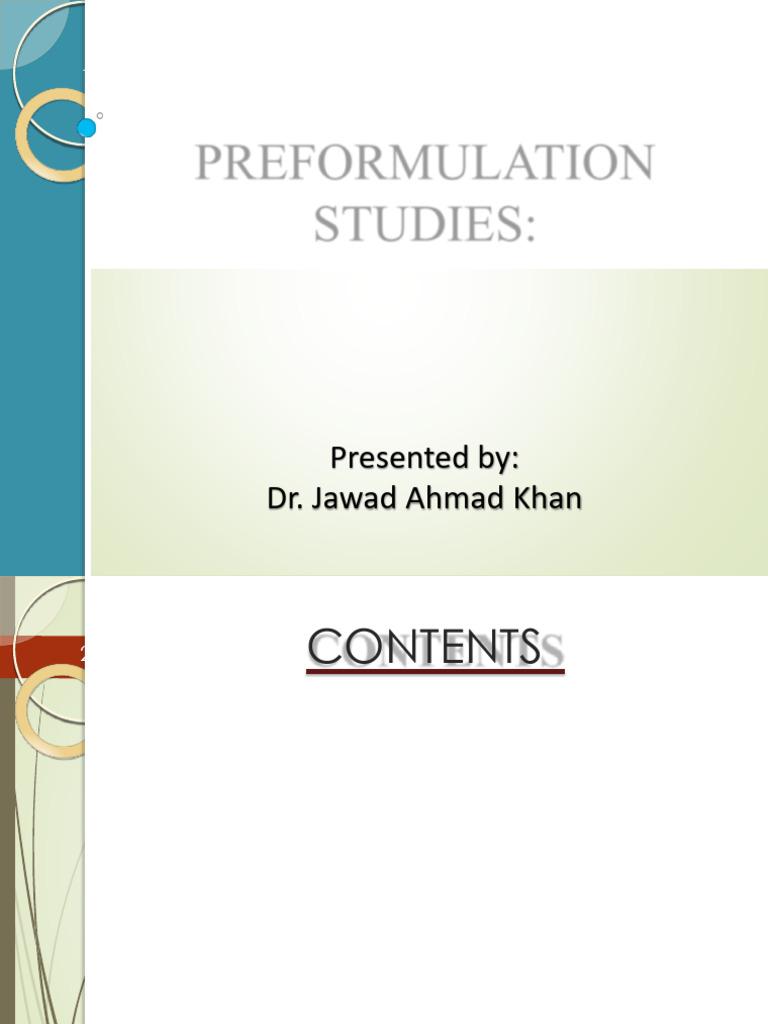 PREFORMULATION -final1 | PDF | Crystal | Amorphous Solid