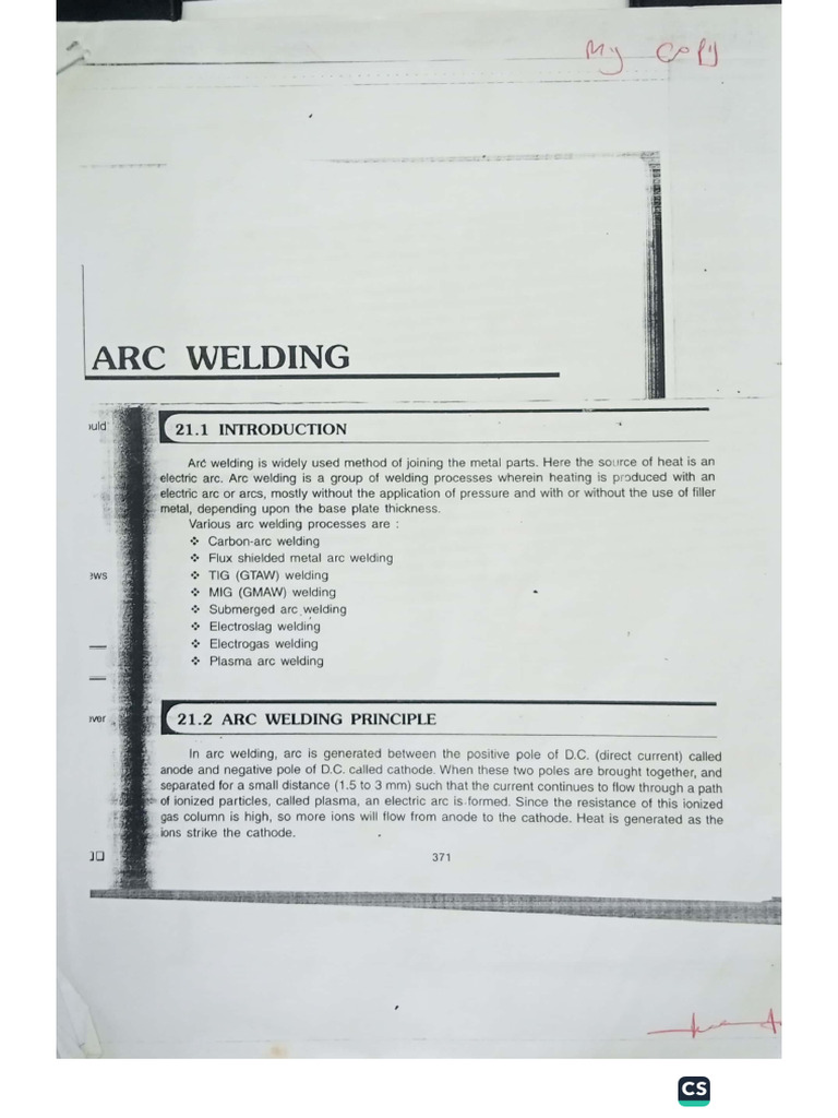 Arc welding | PDF