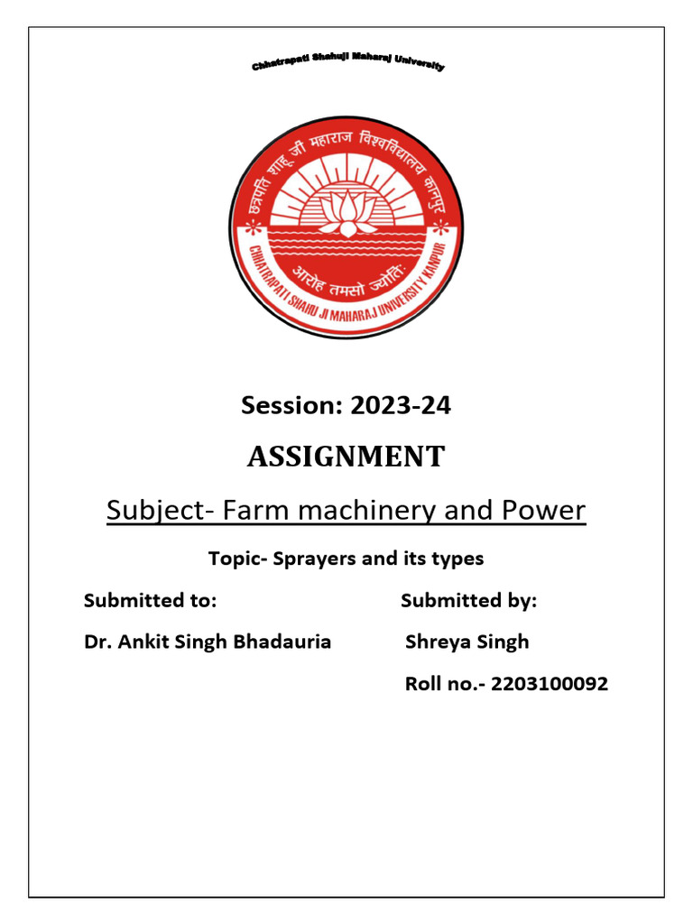 Assignment | PDF | Agriculture