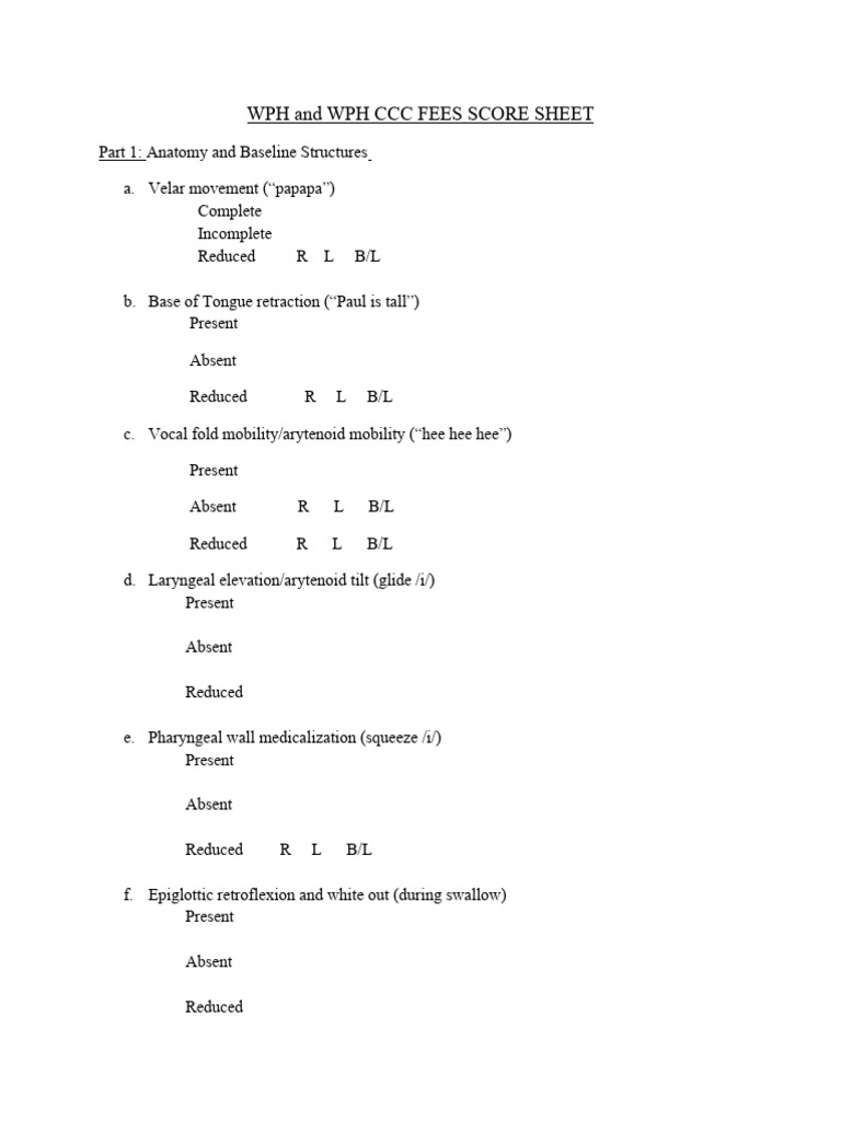 FEES_Score_Sheet | PDF