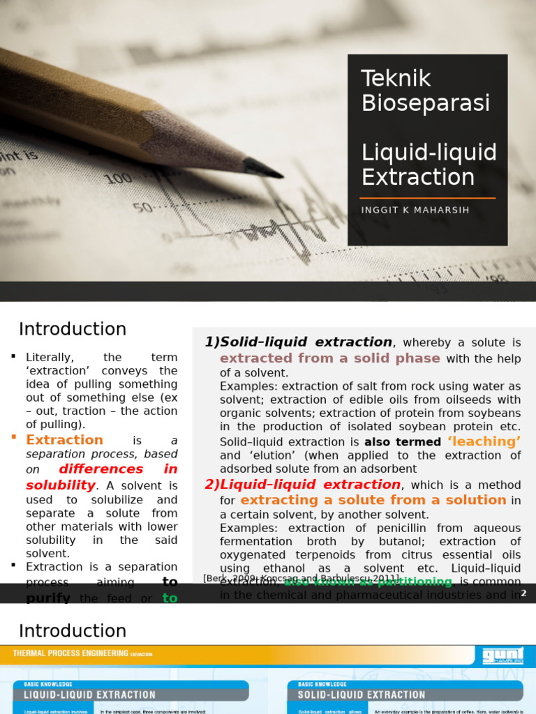 Ekstraksi Cair Cair | PDF | Phase (Matter) | Liquids