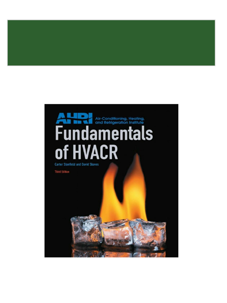 Fundamentals of HVACR 3rd Edition (Ebook PDF) Download PDF | PDF | Air ...