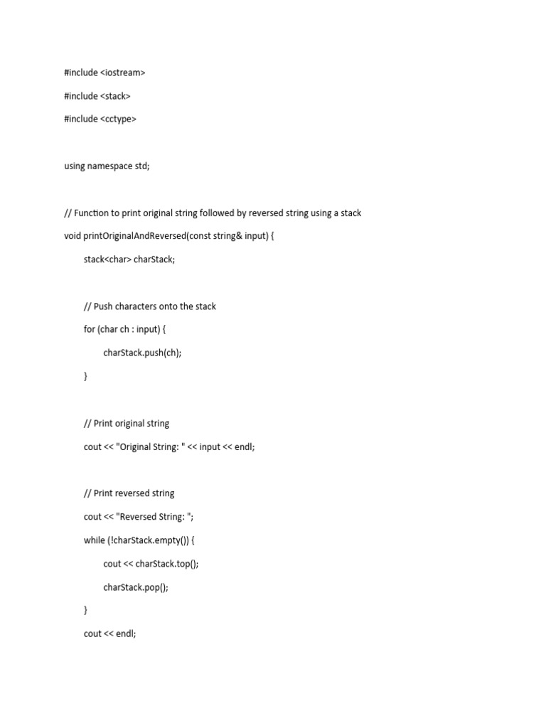 String Reversal and Palindrome Check | PDF