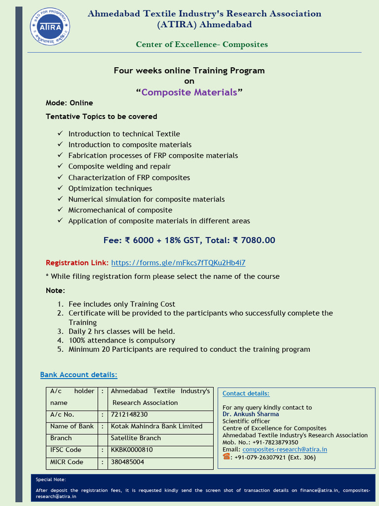 Training Program On Composite Materials | PDF | Materials