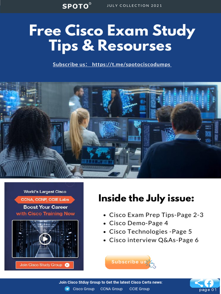 SPOTO Cisco Exam Prep Resources | PDF | Cisco Certifications ...