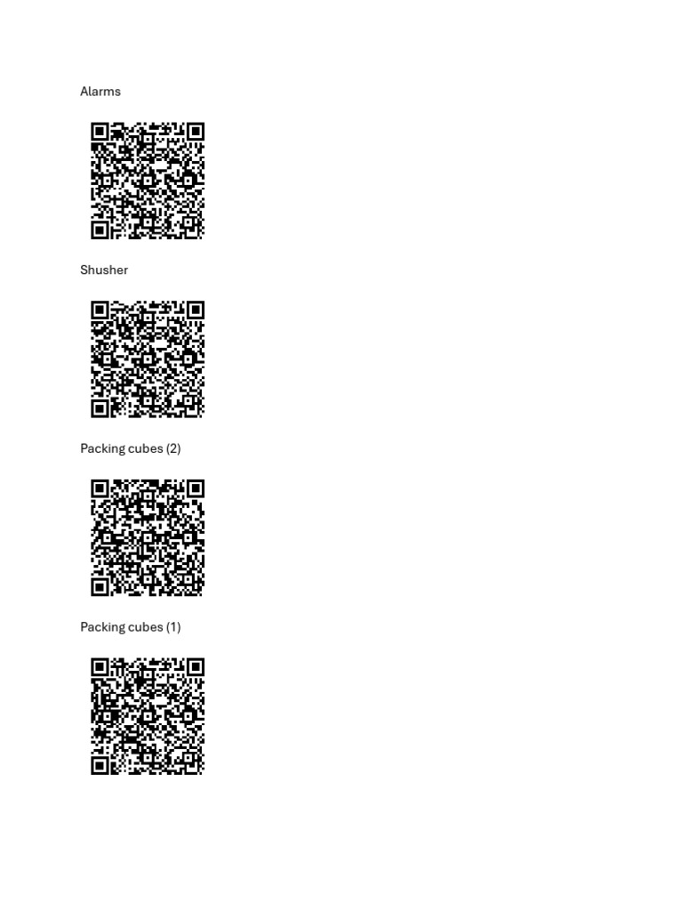 Return QR Codes | PDF