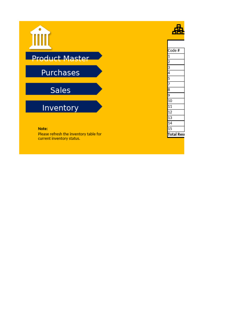 Excel Purchase and Inventory Template | PDF | Cakes | Foods