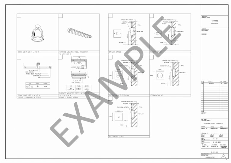 Padma Struktur Contoh MEP Drawing - Comp | PDF