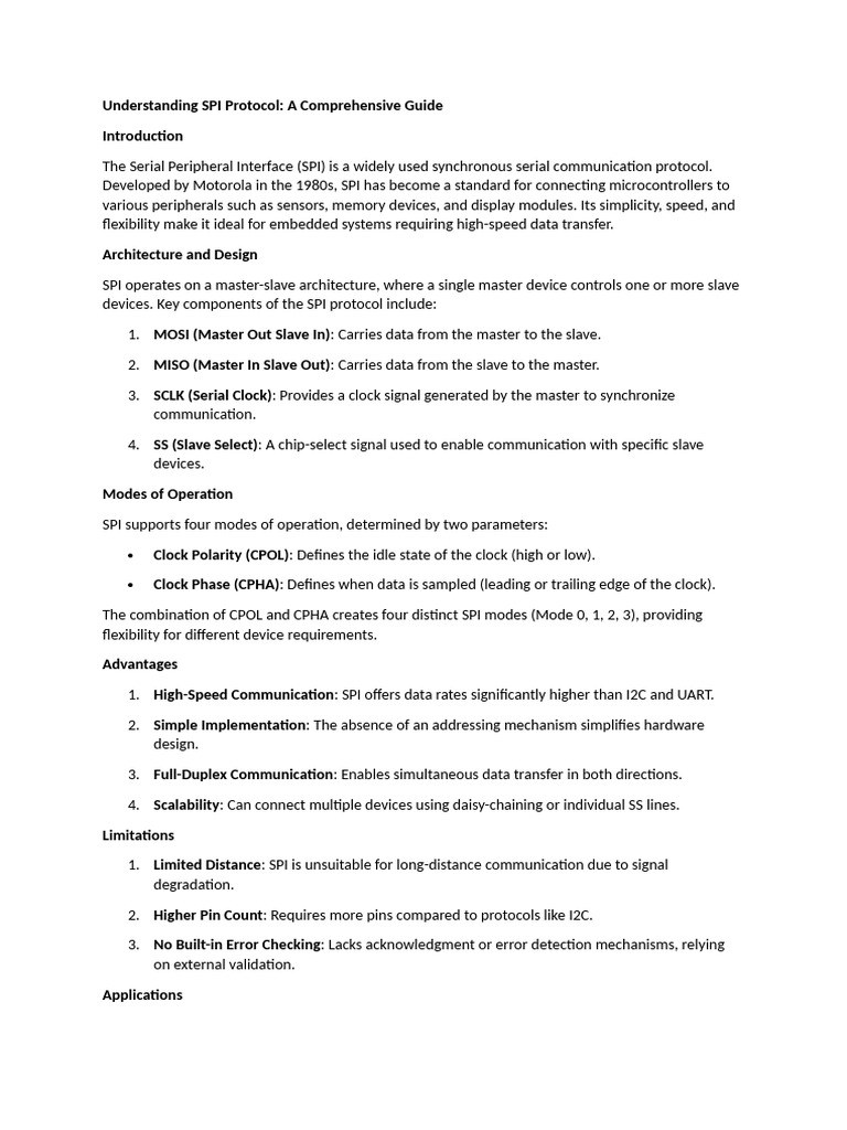 spi | PDF | Computer Science | Computer Architecture
