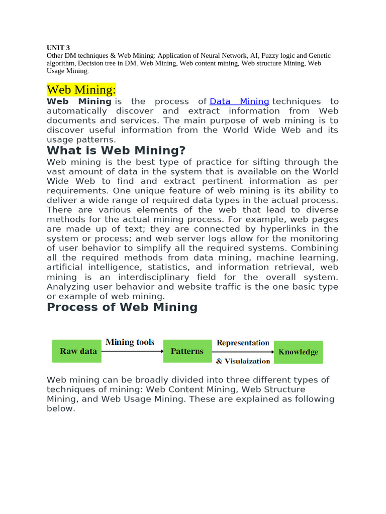 UNIT 3 DMW | PDF | World Wide Web | Internet & Web