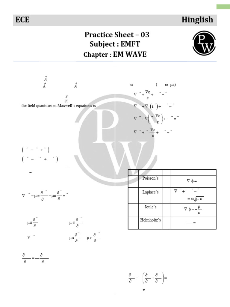 Chapter - 3 - Electromagnetic Wave | PDF | Waves | Magnetic Field