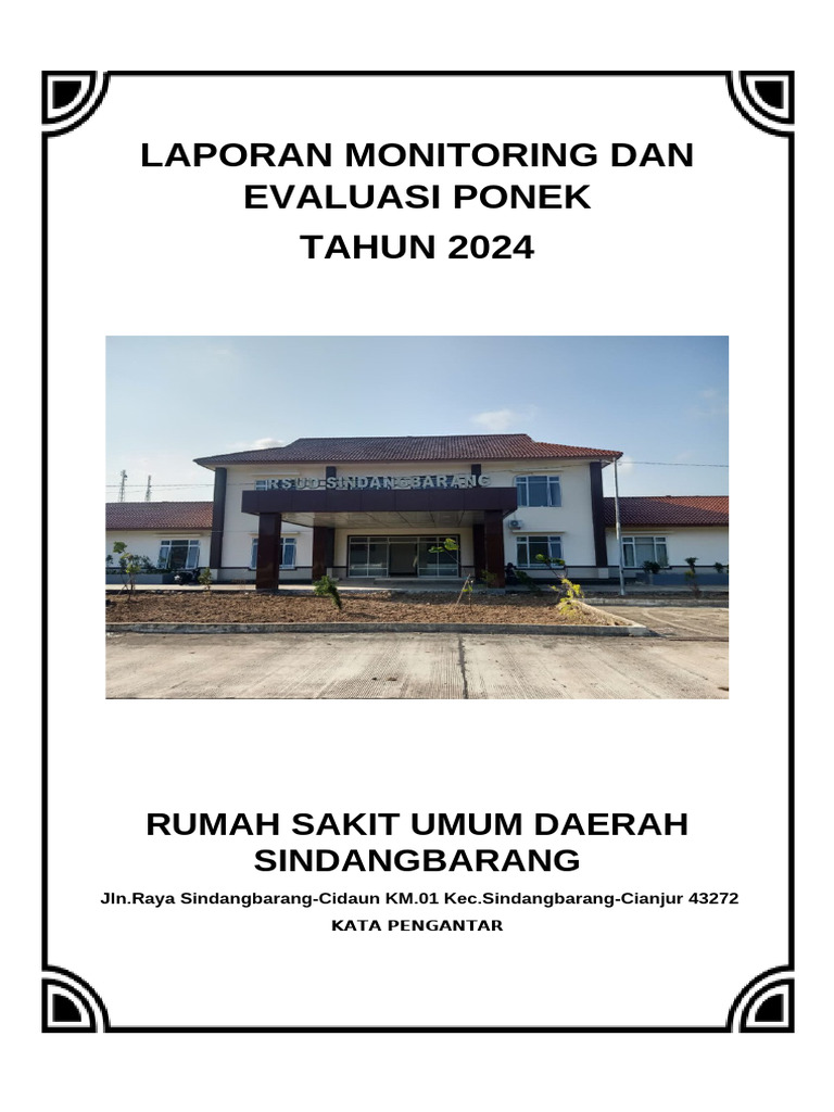 Laporan Monitoring Dan Evaluasi Ponek | PDF