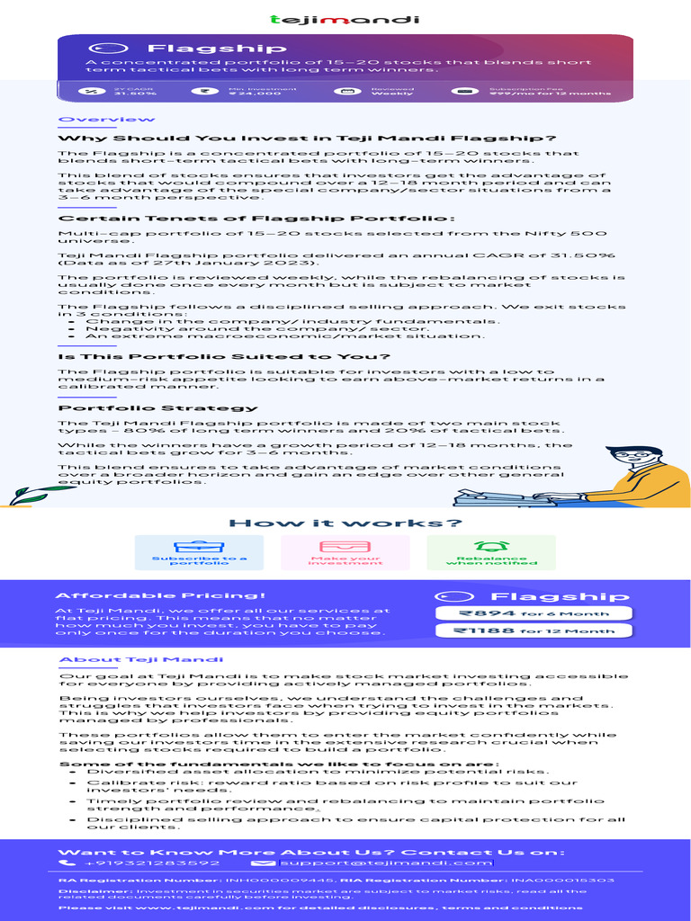 Flagship | PDF | Investing | Stocks