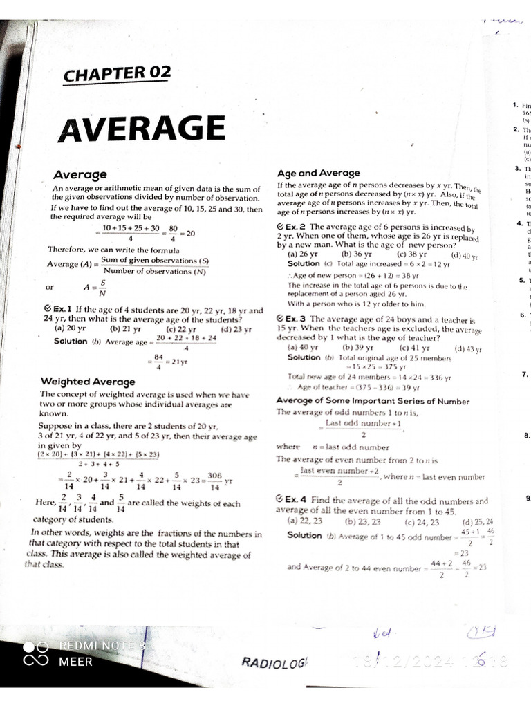 Average notes | PDF