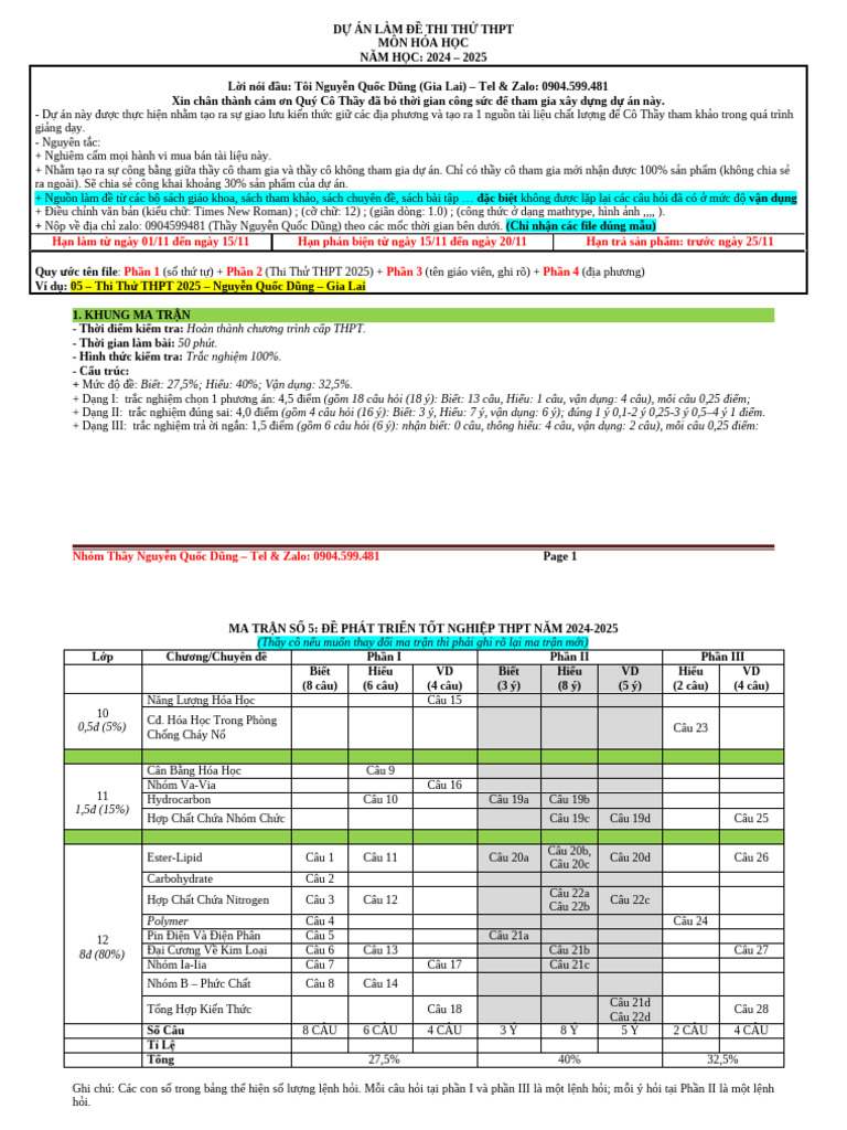24 - 25. Ma tran va de thi thu THPT 2025 - Truong Thi Dieu Trinh - Phu ...