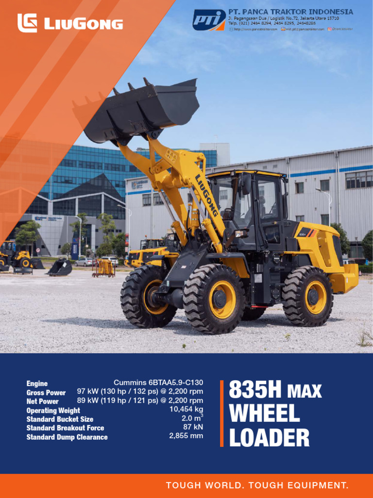 Wheel Loader 835H Max - PTI | PDF | Brake | Steering