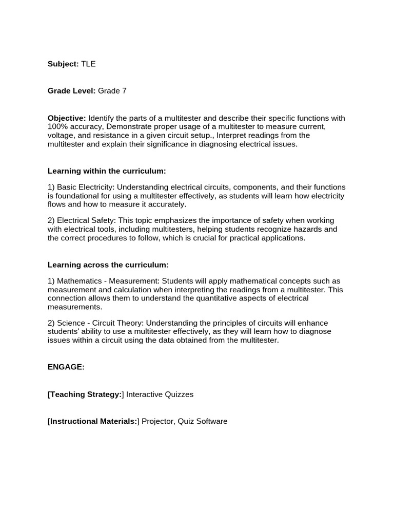 lesson_plan (2) | PDF | Learning | Cognitive Science