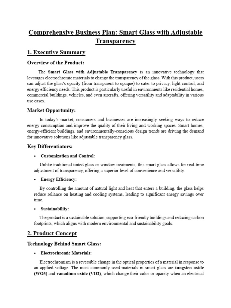 Comprehensive Business Plan assignment | PDF | Efficient Energy Use Comprehensive Business Plan assignment | PDF | Efficient Energy Use