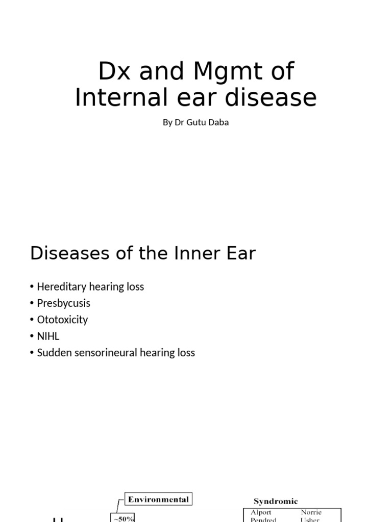 3. Internal Ear Pathology | PDF | Hearing Loss | Vertigo