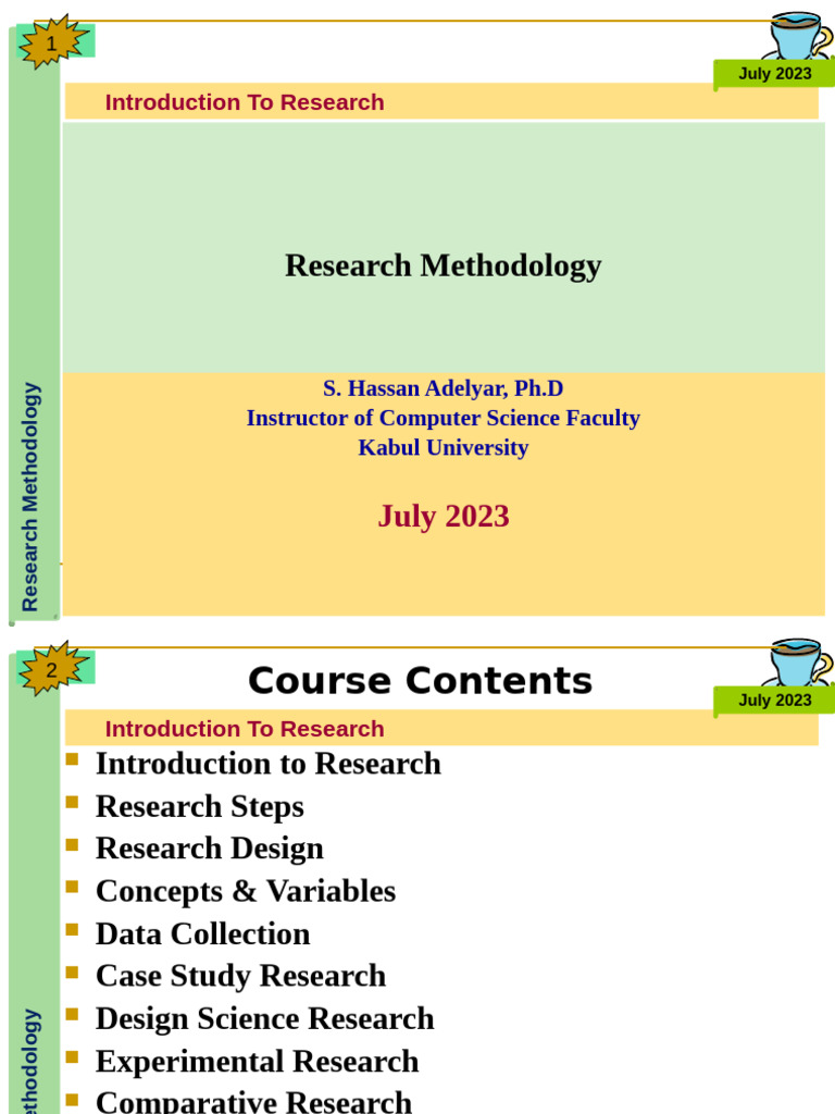 Chapter 1 Research Methodology Pdf Methodology Evaluation