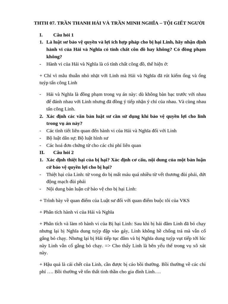 THTH 07 - Trả lời | PDF