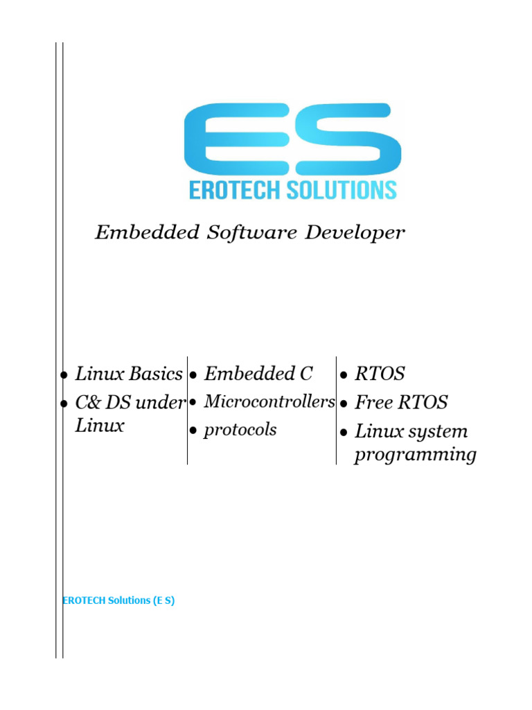 Embedded Software Developer Course | PDF | Pointer (Computer Programming) | Thread (Computing)