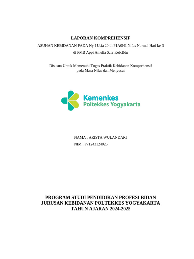 LAPORAN KOMPREHENSIF | PDF