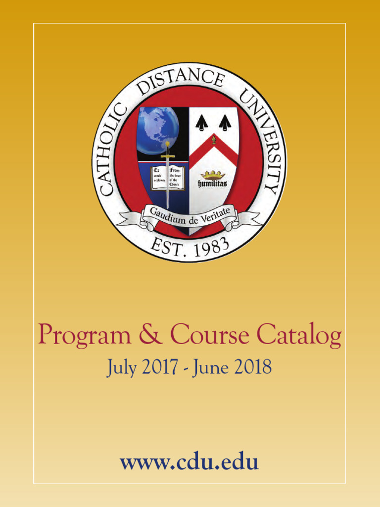 2018 Program and Course Guide | PDF | Catholic Church | Catechism