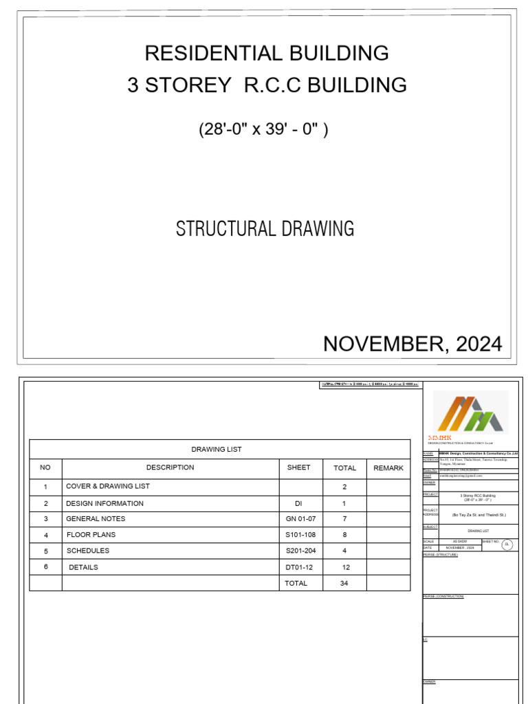 20241126 3 RCC Structure 22.11.2024 | PDF | Concrete | Building Materials
