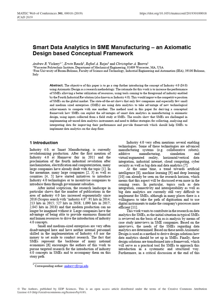 Data Analytics in SMEs | PDF | Computing | Information Technology