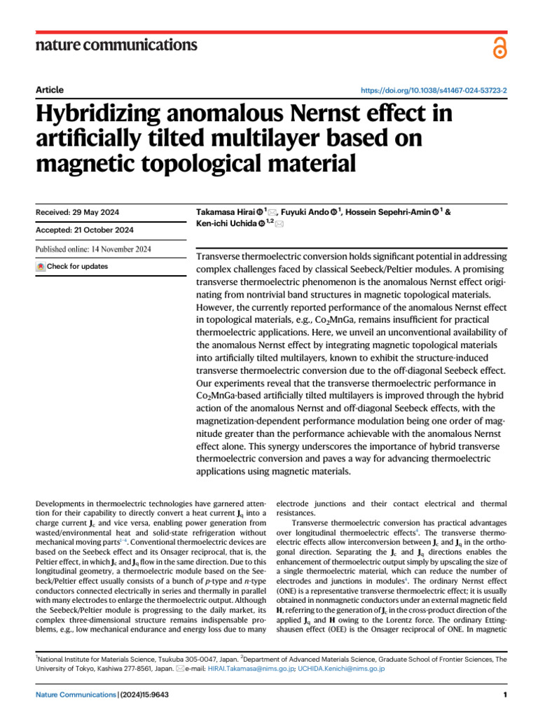 s41467-024-53723-2 | PDF | Physical Sciences | Physical Quantities