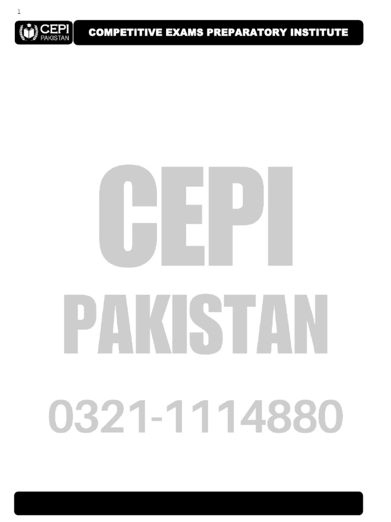 PMS 2023 GK Solved CEPI | PDF